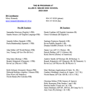 IB – Allen D. Nease High School
